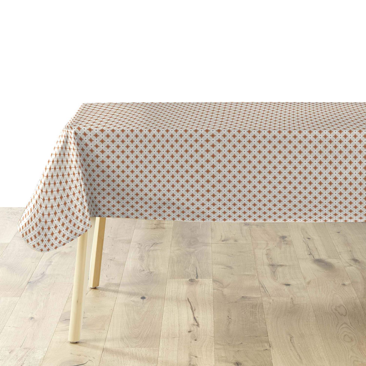 Toile cirée au mètre - Largeur 140 cm - Motifs graphiques Terracotta